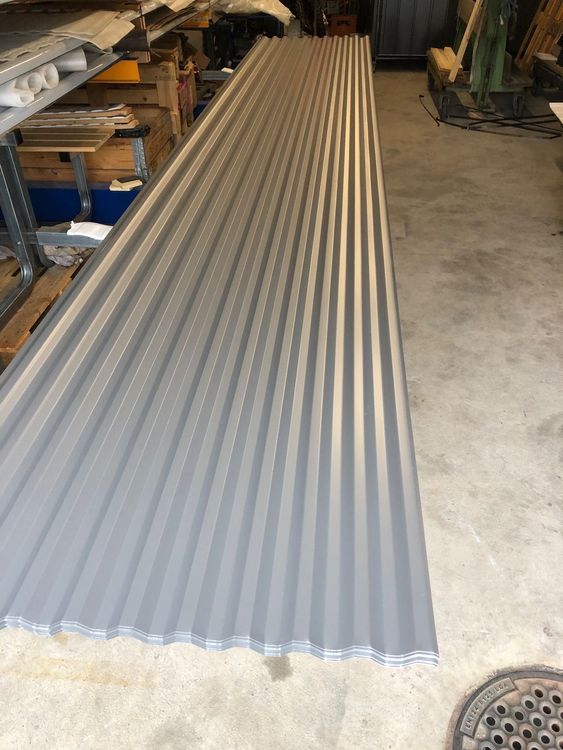 6.5m Trapezblech Wellblech Weissaluminium (Neu und originalverpackt) in ...