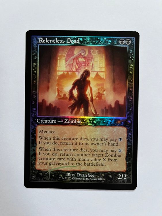 Relentless Dead Foil Secret Lair Bonuskarte (Neu (gemäss Beschreibung ...