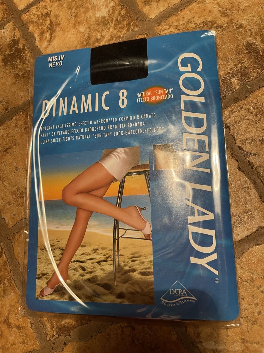 Chic Collant Golden Lady -con mutandine di pizzo-M/L-nuovo (Nuovo e ...