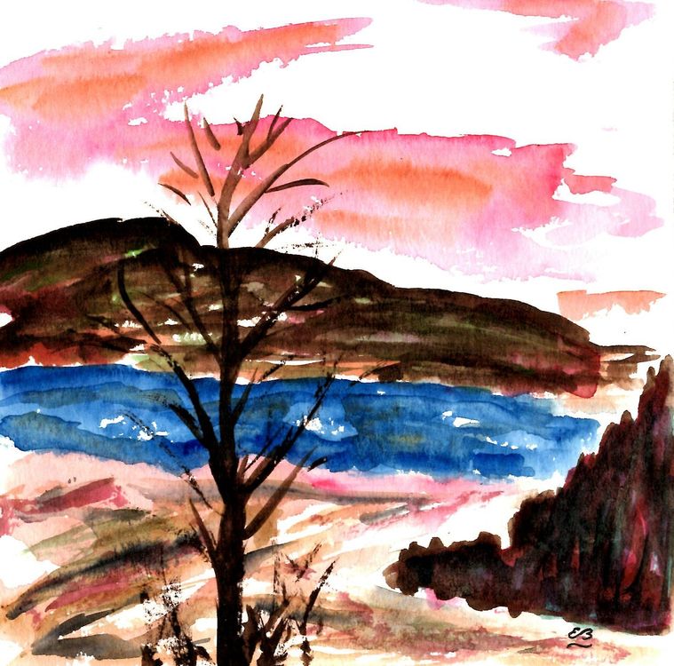 Aquarell: Baum (Neu (gemäss Beschreibung)) in Fribourg für CHF 2 – mit Lieferung auf Ricardo kaufen