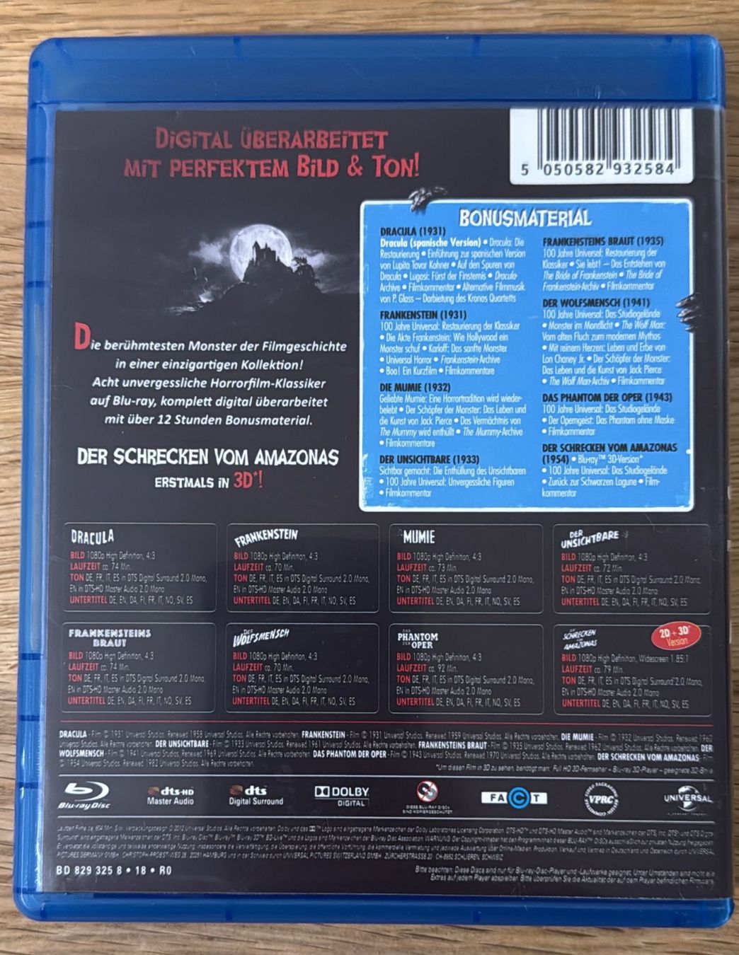 MONSTERS COLLECTION 8 ORIGINAL HORROR KLASSIKER BLU-RAY (Gebraucht) in ...