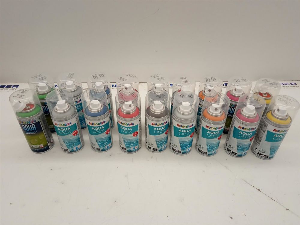 18Stk. div. Aqua Spraylacke à 150ml (Neu und originalverpackt) in ...