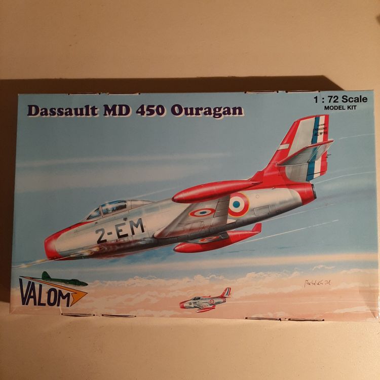 2074 ... Dassault MD 450 Ouragan ... Valom 72059 (Neu (gemäss ...