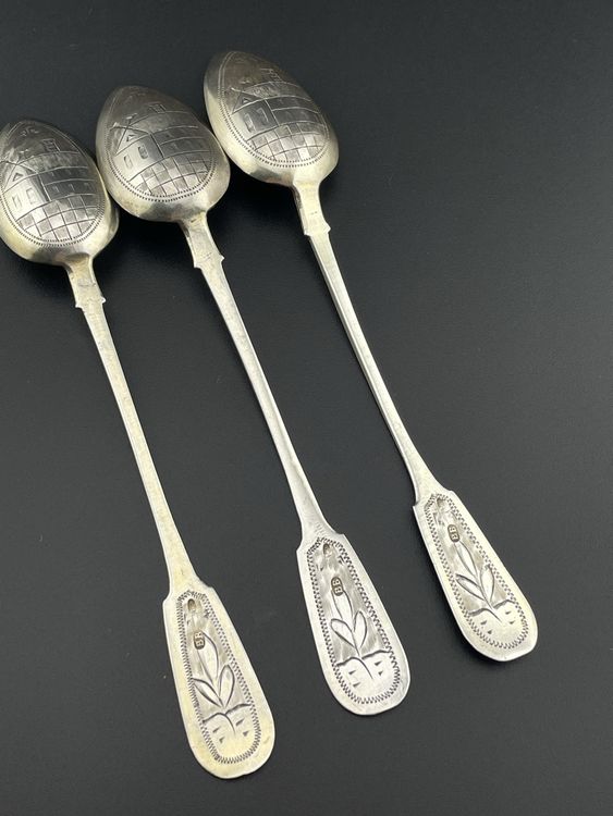 Silber 875/84 Zolotnik - 3 Antike Russische Löffel (Gebraucht) in Genève für CHF 63 – mit ...