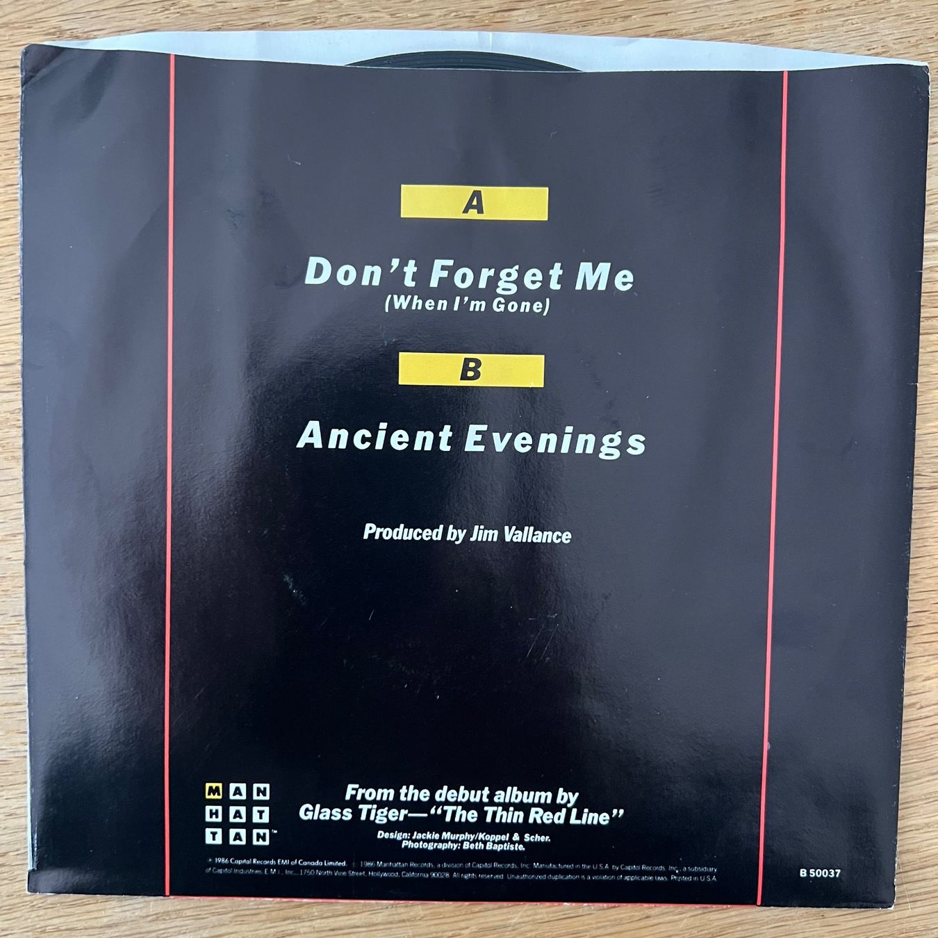 Glass Tiger - Don't Forget Me / 1. US-Press. 1986 - TOP (Gebraucht) in ...