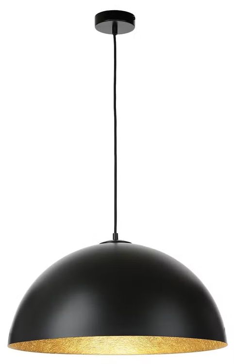 Hangelampen Schwarz Metall