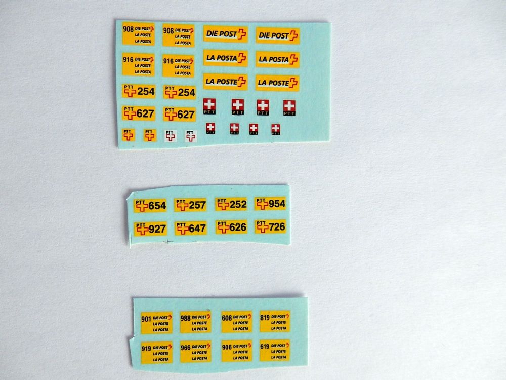 N - Décalcomanie - Die Post - PTT " Logos et numérotation" | Kaufen auf ...