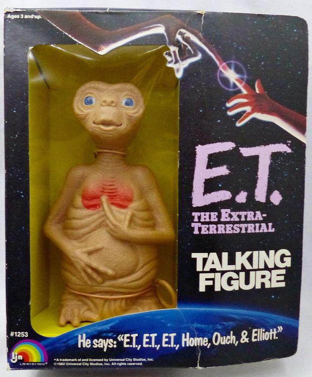 E.T. TALKING FIGURE ET TOYS R US SPIELBERG MOVIE LJN 1982 (Neu (gemäss ...