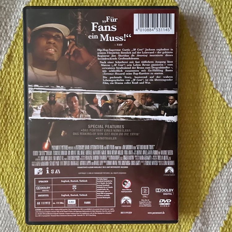 50 CENT-DVD GET RICH OR DIE TRYIN (Gebraucht) in Rorschacherberg für CHF 4.9 – mit Lieferung auf ...