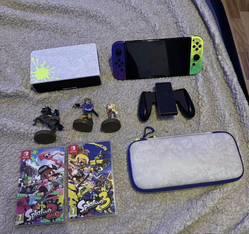 Set Nintendo Switch OLED Splatoon 3 Edition (Neu (gemäss Beschreibung ...