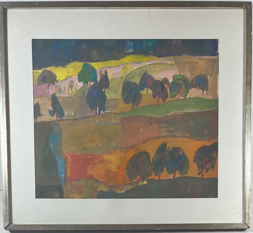 Hugo Wetli (1916-1972) Landschafts Gouache Gemälde (Gebraucht) in Root für CHF 274 – mit ...