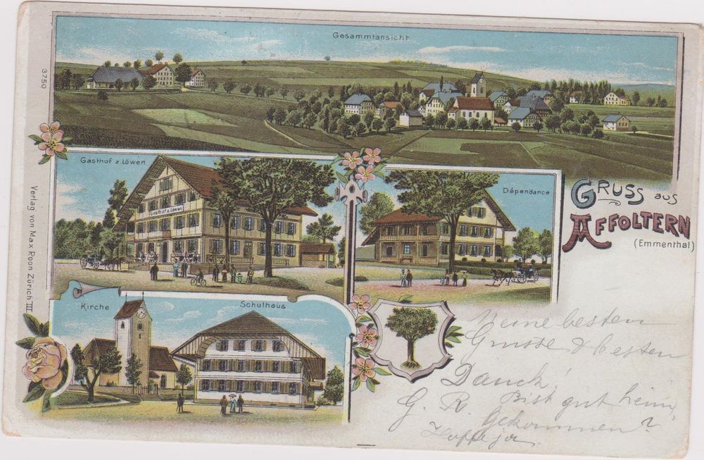Affoltern i.E, Litho, 1901 (Gebraucht) in Spiez für CHF 49 – mit Lieferung auf Ricardo kaufen
