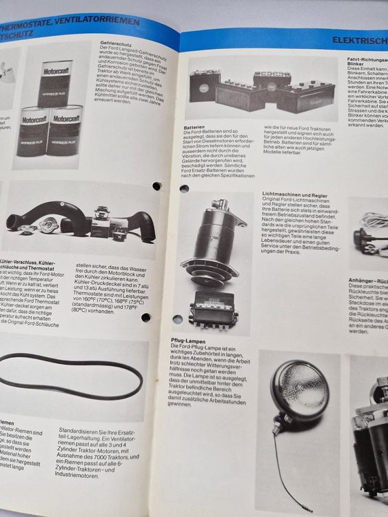Original Prospekt Ford Traktoren Ersatzteile + Load Monitor (Gebraucht ...