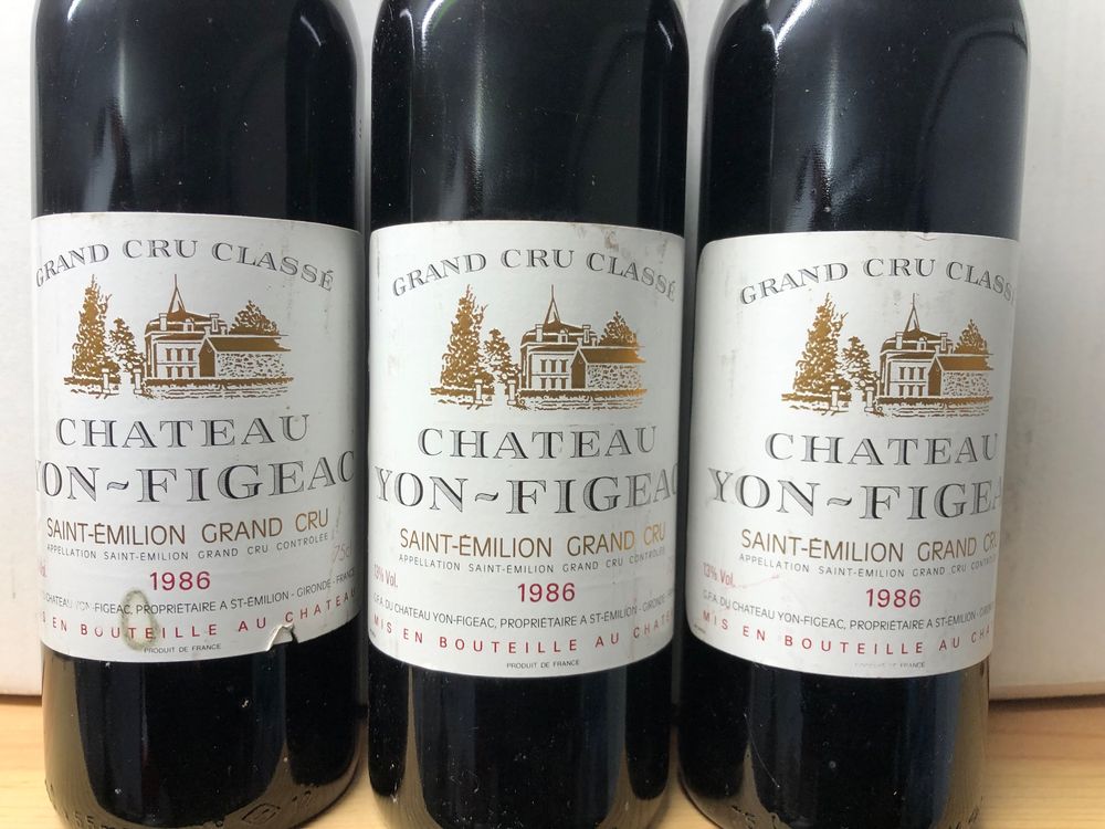 3 Flaschen Yon Figeac St. Emilion 1986 TOP (Neu und originalverpackt ...