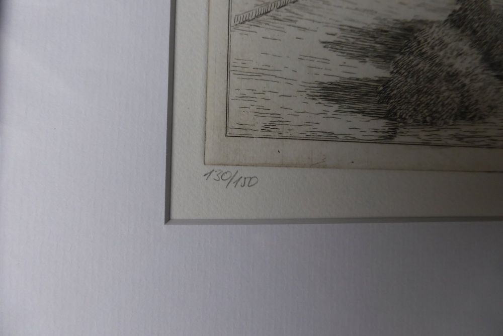 Markus Fürer - Kupferstich Herisau AR, num. sign. Goldrahmen (Gebraucht ...