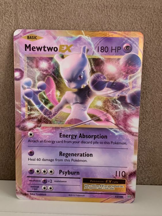 Mewtwo EX ENG Evolutions Pokemon 52/108 (Gebraucht) in Fislisbach für CHF 7 – mit Lieferung auf ...