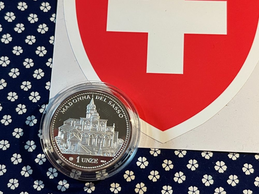 1 Unze Silber / Helvetia Taler - Polierte Platte (Neu (gemäss Beschreibung)) in Arch für CHF 38 ...