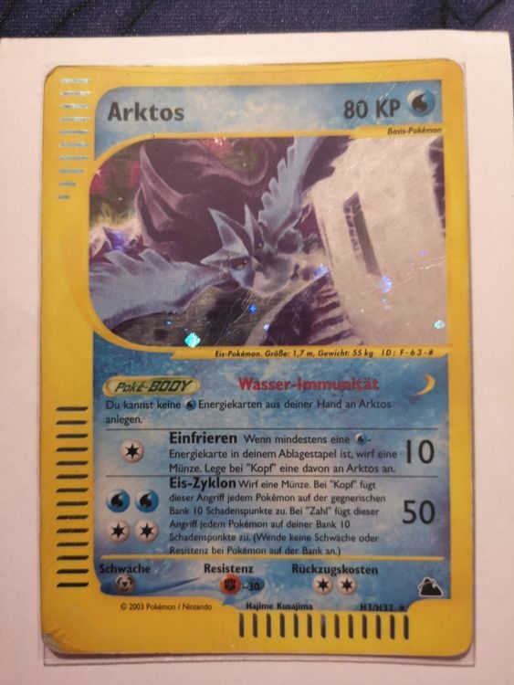 Arktos Holo Skyridge H3/H32Pokémon (Gebraucht) in Luzern für CHF 17 ...