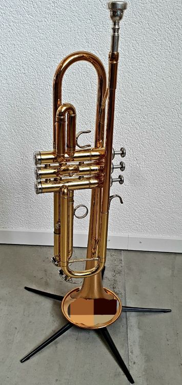 Trompette Yamaha YTR-4335G + embout 11B4 avec support K&M | Kaufen auf Ricardo