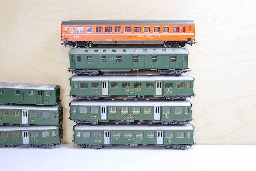 Kleinbahn 8 x SBB/BLS Leichtstahl-Personenwagen - Set H0 (Gebraucht) in Winterthur für CHF 42 ...