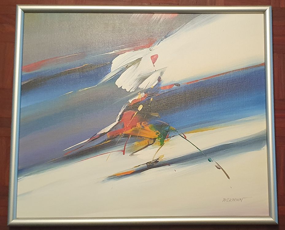 Abstrakte Farbenfrohes Gemälde Signiert WILKINSON (Gebraucht) in Kreuzlingen für CHF 220 – mit ...