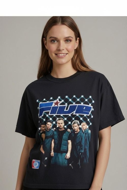 Vintage Five Boy Band Tour 2003 T-Shirt - Redwood Size S (Gebraucht) in ...