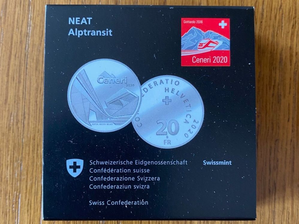 Gedenkmünze CH - NEAT - Monte Ceneri 2020 | Kaufen auf Ricardo
