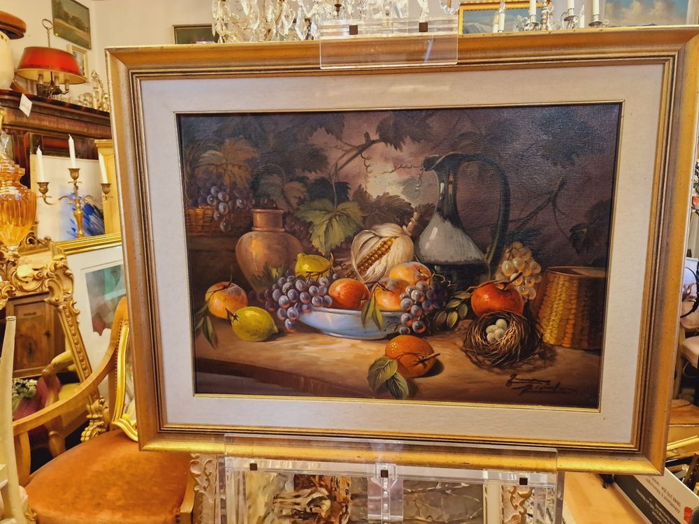 GEMÄLDE STILLLEBEN AUF LEINWAND, Signiert | Kaufen auf Ricardo