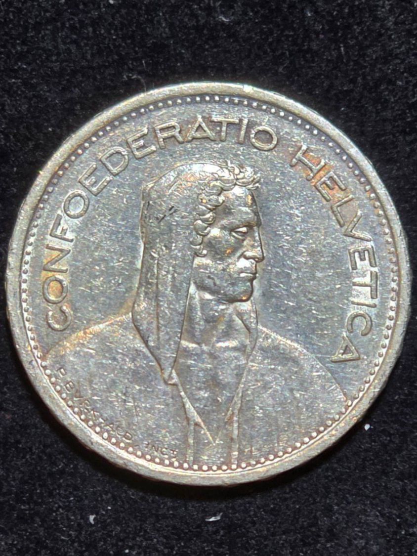 5 Franken Muenze 1954 - Sammlerstueck mit Patina! (Gebraucht) in ...