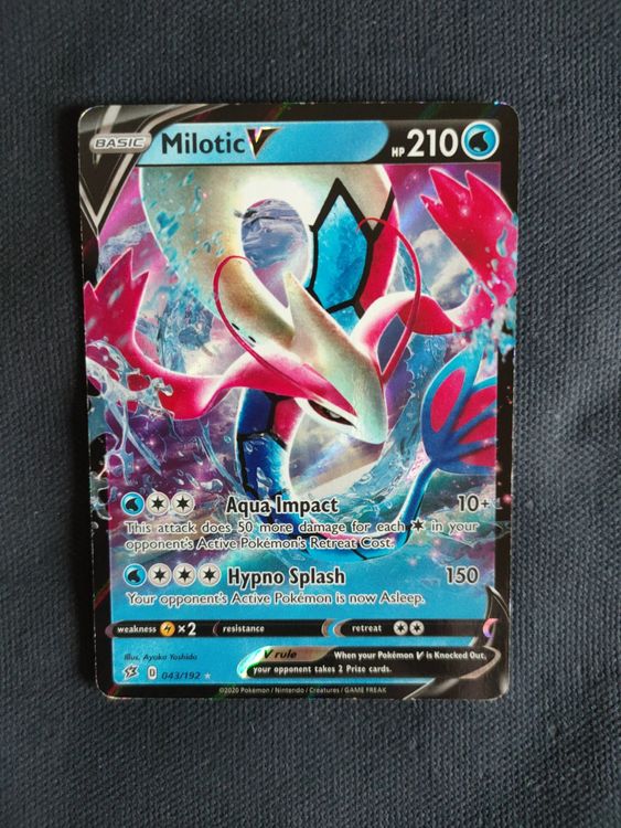 Pokemon Card Milotic V Rebel Clash English En Ultra Rare (Gebraucht) in ...