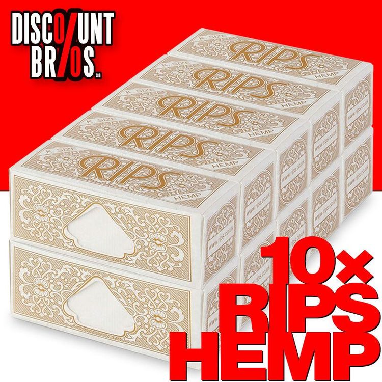 NEU 10× RIPS HEMP Hanf King Size Paper (Neu und originalverpackt) in ...