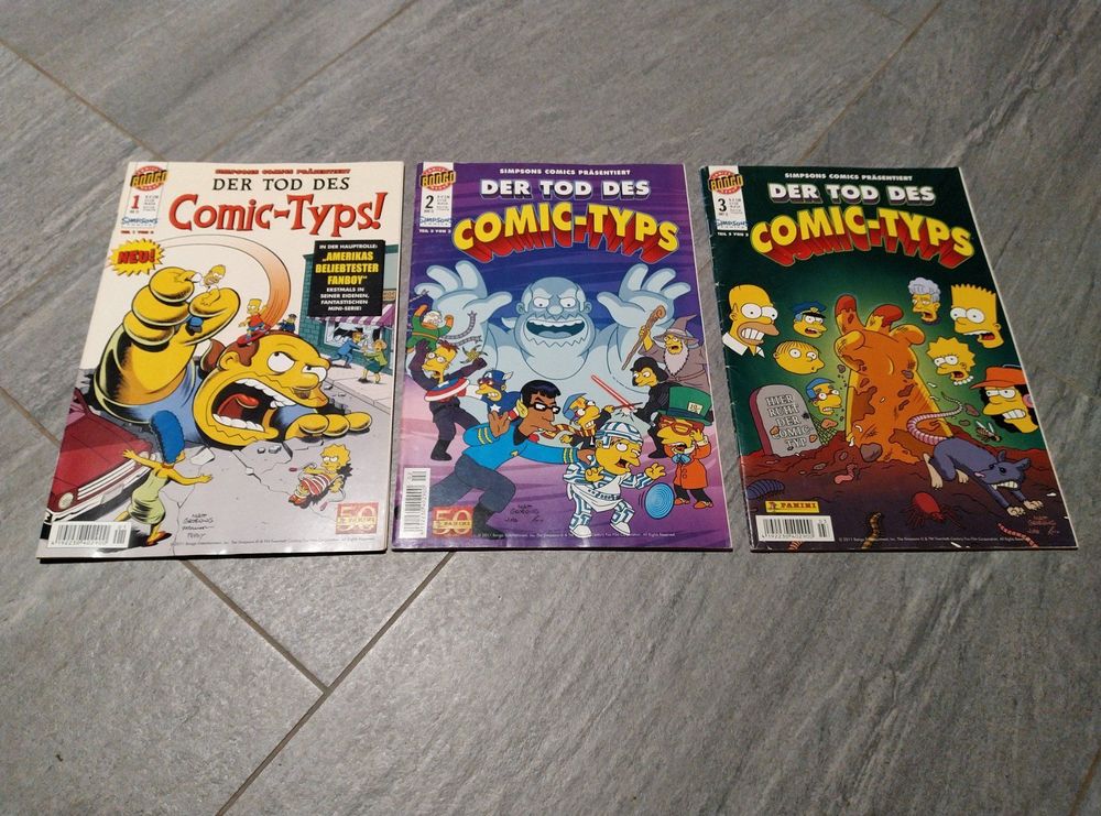 Der Tod des Comic-Typs! Simpsons Comic komplette Reihe (Gebraucht) in ...