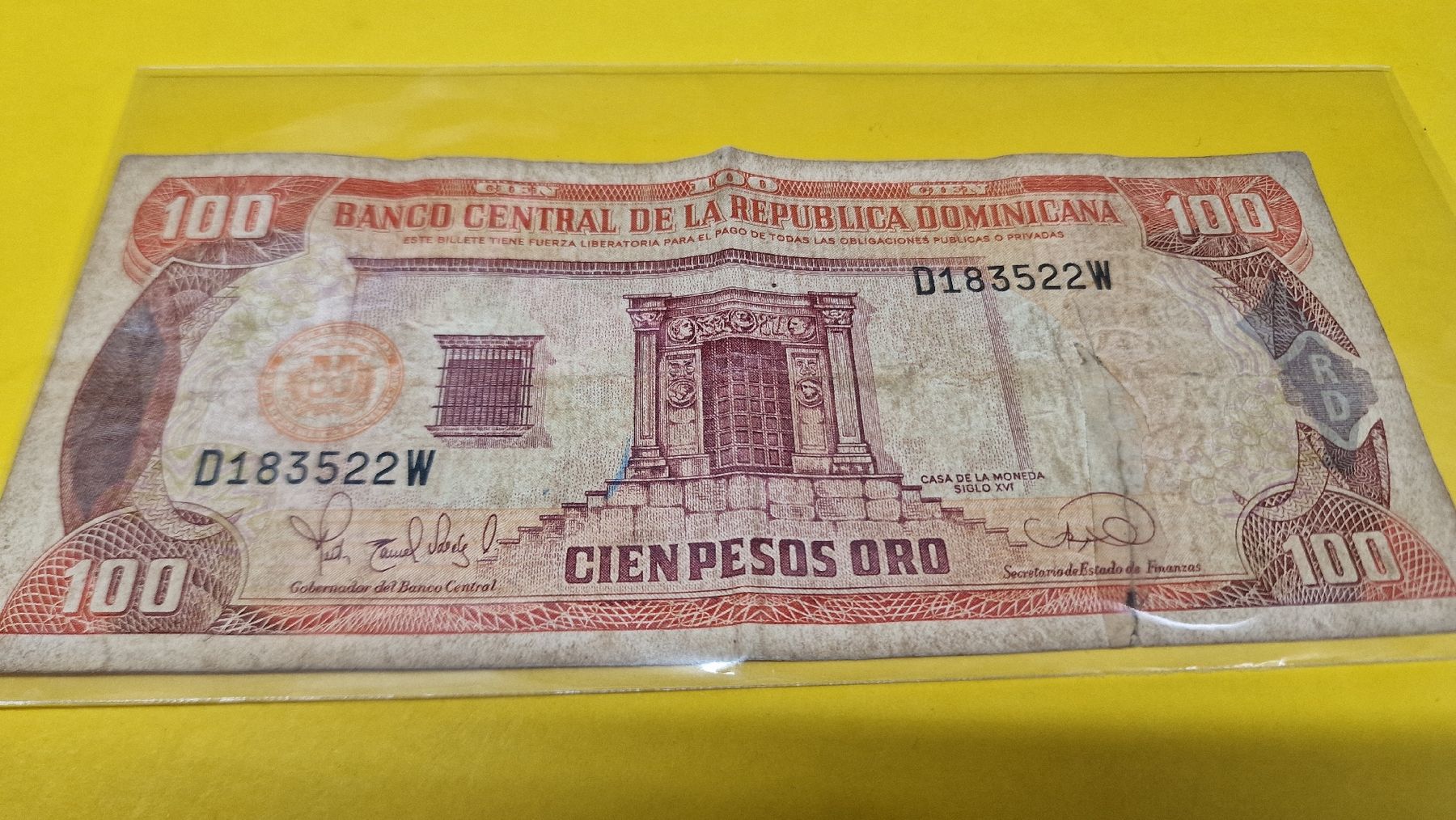 Dominikanische Republik 100 Pesos Oro Banknote, (Gebraucht) in Herisau ...