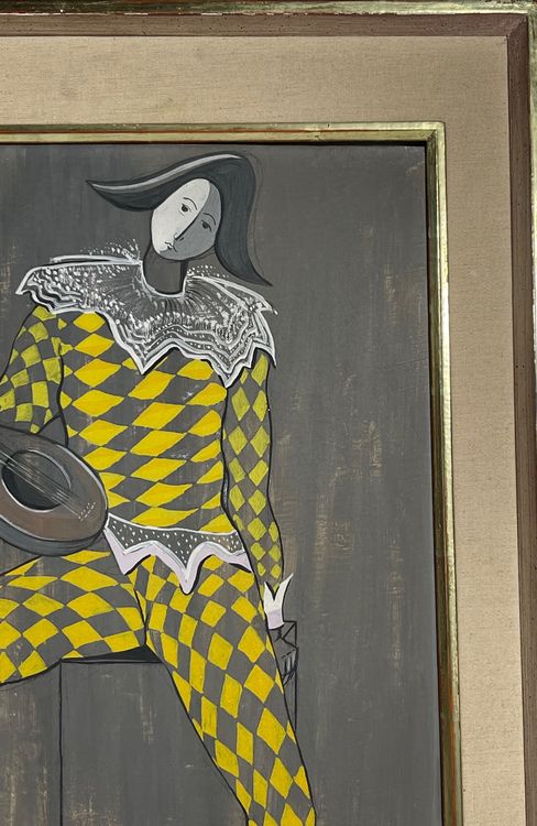 Harlekin Gemälde unleserlich Signiert | Kaufen auf Ricardo