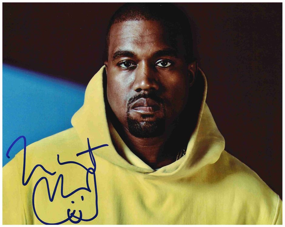 KANYE WEST - handsigniert Grossfoto (20 x 25 cm) mit COA | Kaufen auf ...
