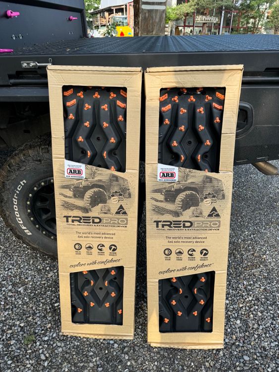 1 Paar Sandbleche, Bergeboards ARB TredPro Black/Orange | Kaufen auf ...