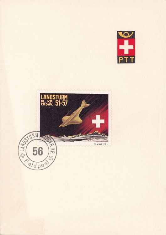 Feldpost mit ...... Fliegertruppen PTT-Blatt (Gebraucht) in Bazenheid für CHF 1.5 – mit ...