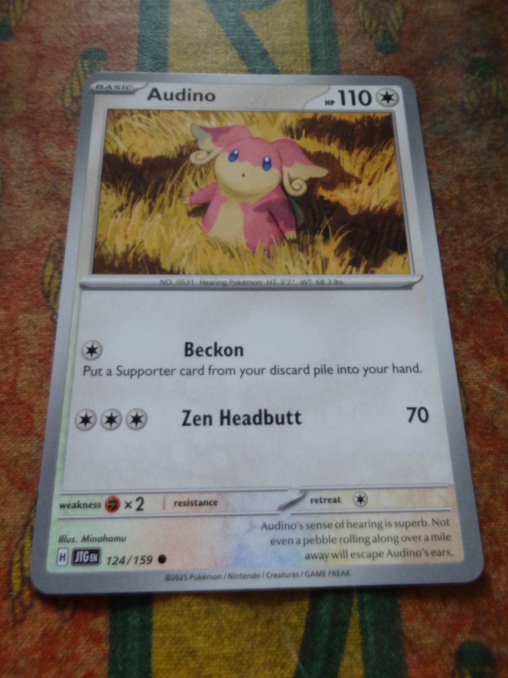 POKEMON Audino H JTG EN 124/159 HP110 2025 (D'occasion) à Romanel-sur ...