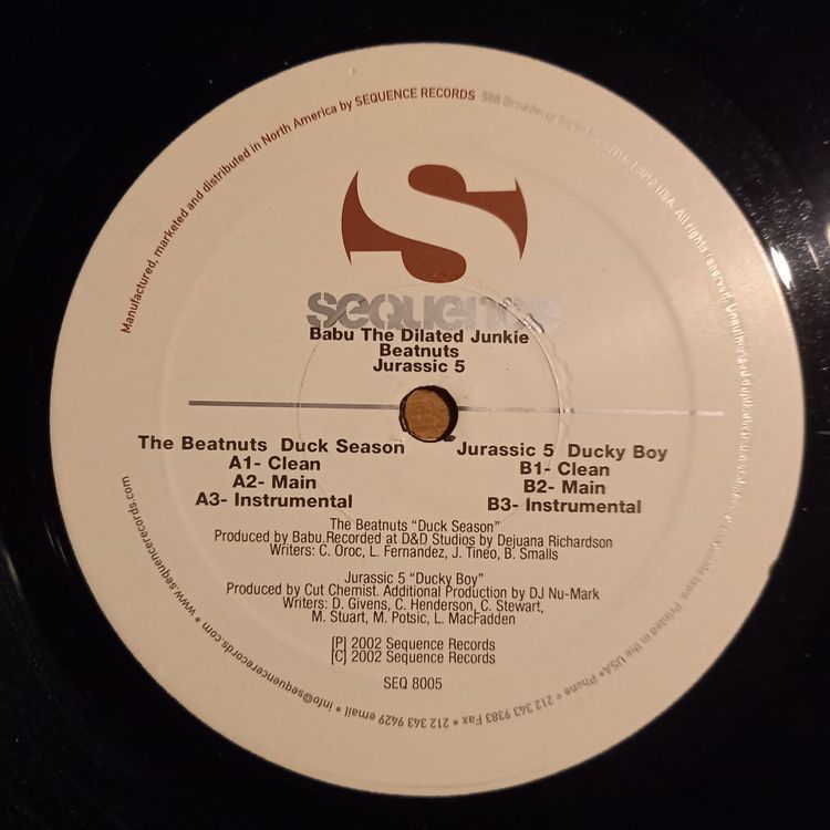Babu/The Beatnuts/Jurassic 5–Duck Season/Ducky Boy 12", US | Kaufen auf Ricardo