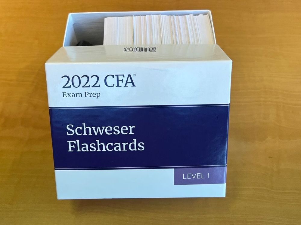CFA level I 1 2022 Nov - Flashcards Kaplan Schweser | Kaufen auf Ricardo
