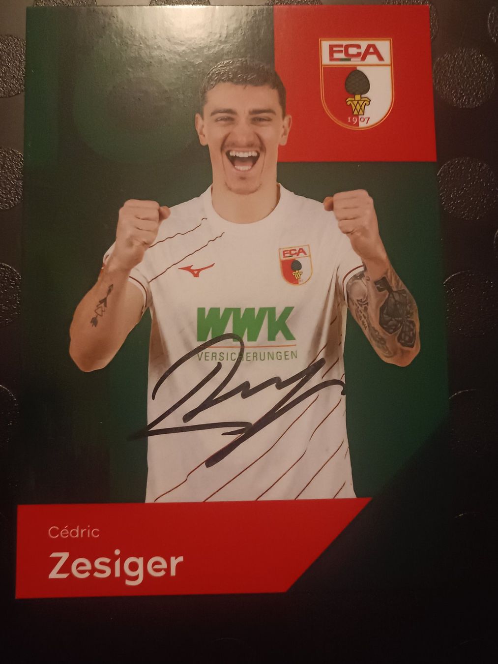 Cédric Zesiger - signierte Autogrammkarte ⚽🇨🇭 (D'occasion) à Menziken ...