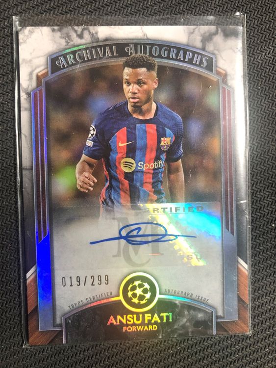 Topps Museum Ansu Fati Fc Barcelona Auto 019/299 | Kaufen auf Ricardo
