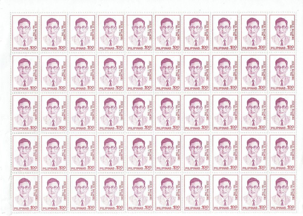 Briefmarken Philippinen Bogen Jesus Balmori, ungestempelt (Neu (gemäss ...