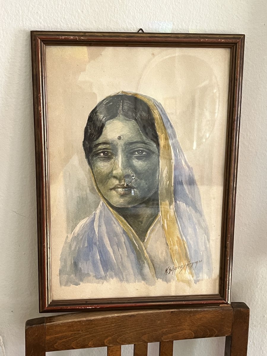 Very Vintage Portrait Painting – Signed & Dated 1930 – Frame (Gebraucht ...