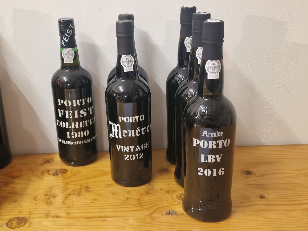 6X div Port wein 1xFeist 1980 Colheita Hafen Portwein (73) (Neu und ...