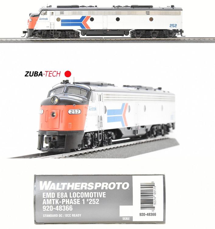 Walthers 920-48366 Diesellok EMD E8A Amtrak H0 GS mit OVP (Neu (gemäss ...