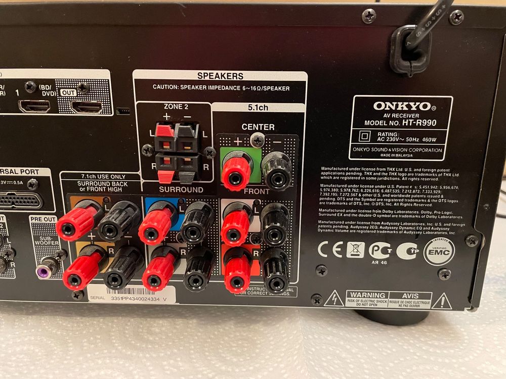 Onkyo THX AV Receiver HT - R990 (Defekt) in Lausen für CHF 29 – mit Lieferung auf Ricardo kaufen