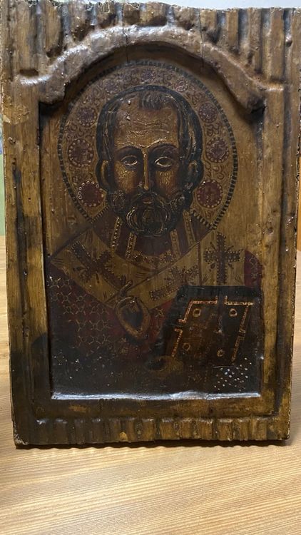 Antike Ikone, Heiliger Nikolaus (Gebraucht) in Full-Reuenthal für CHF 99 – mit Lieferung auf ...