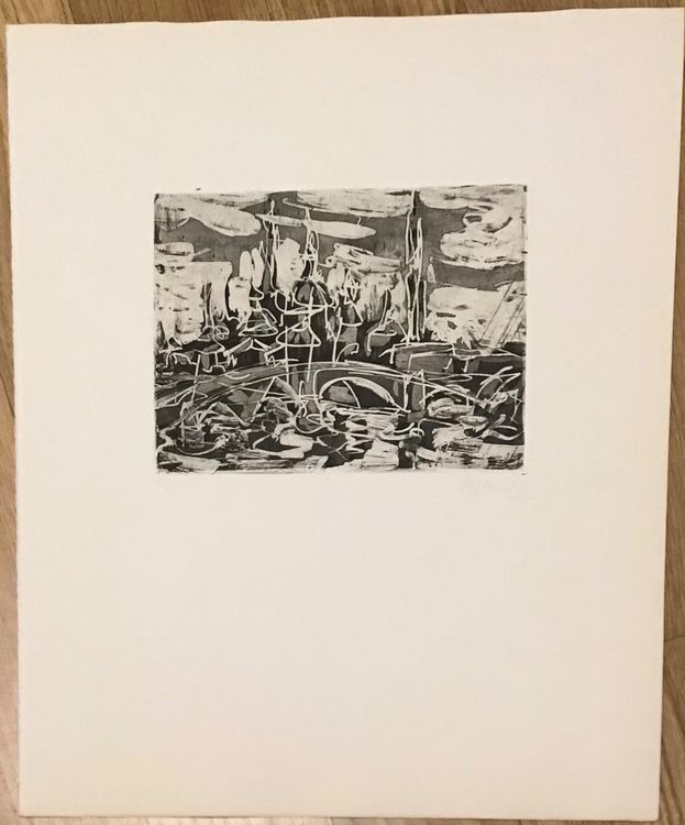 Sehr Interessante Radierung Unleserlich Signiert | Kaufen auf Ricardo