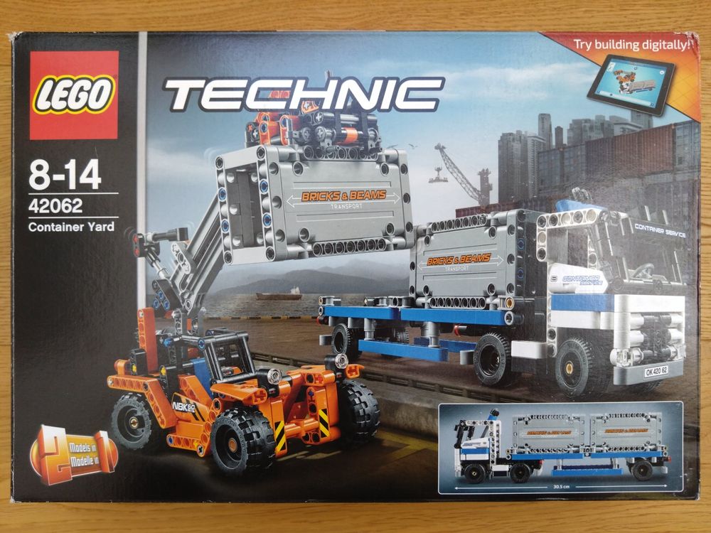 Lego Technic 42062 Container Yard inkl. OVP (LKW/Stapler) (Gebraucht ...